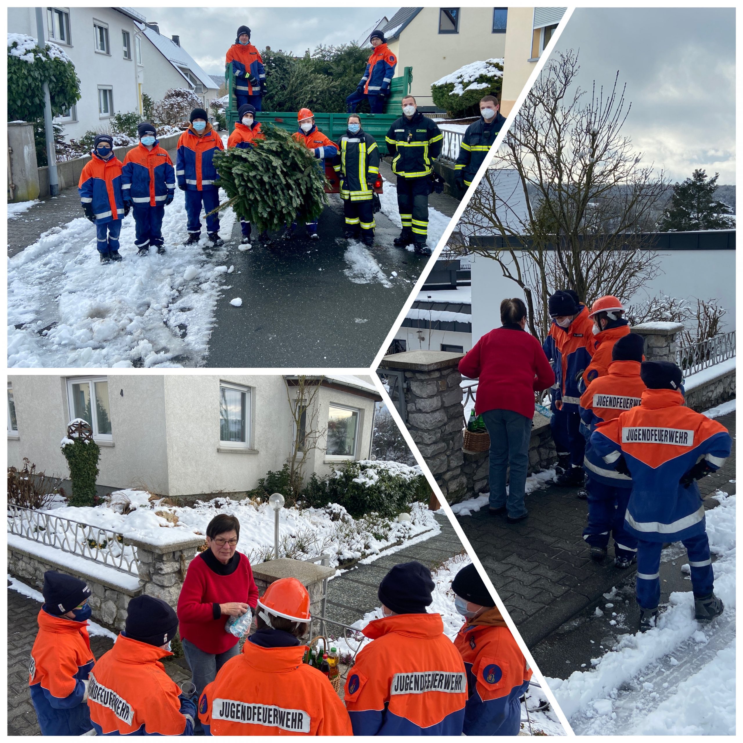 Jugendfeuerwehr sammelt Weihnachtsbäume in Münster ein - Feuerwehr ...
